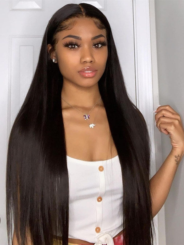 Chinalacewig Glueless Silky Straight 360 HD Lace Human Hair Wig NCF163